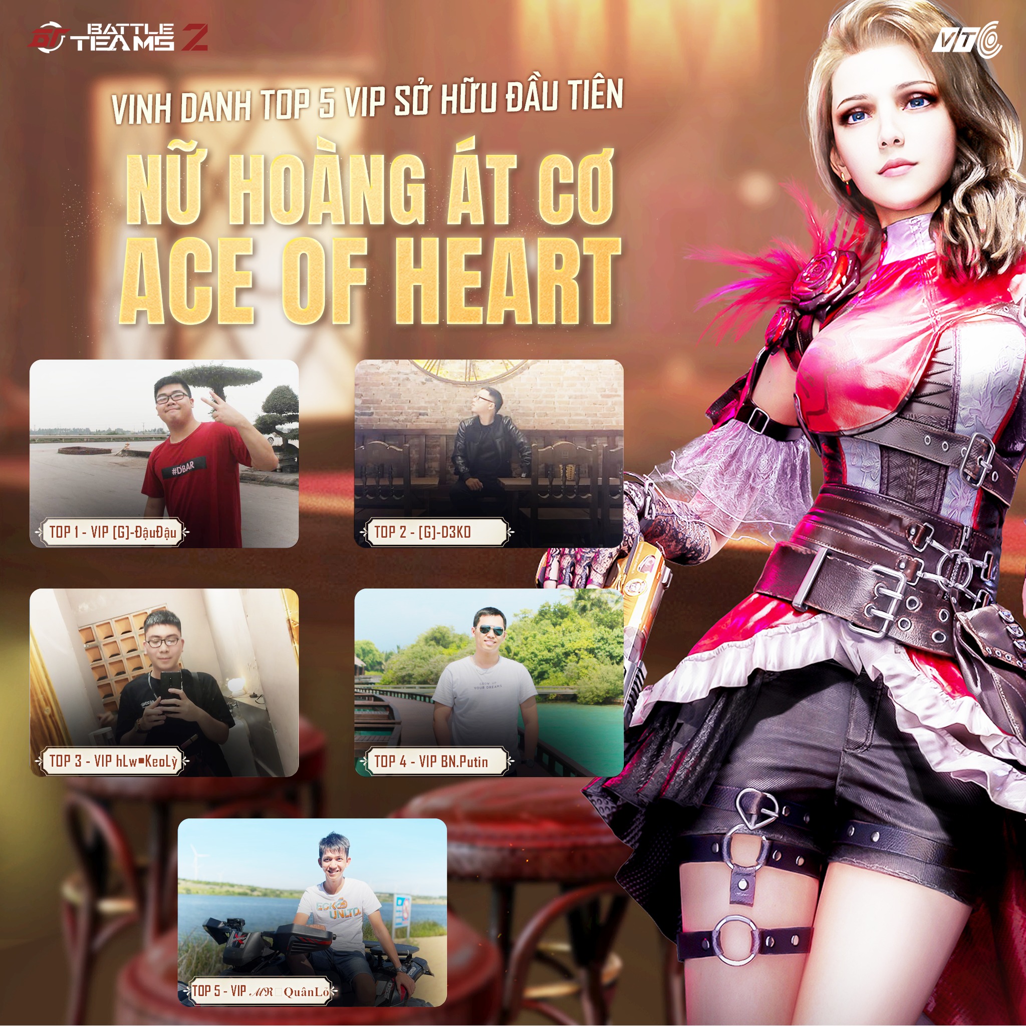 (VINH DANH XẠ THỦ) ️ TOP 5 VIP SỞ HỮU COMBO NỮ HOÀNG ÁT CƠ ĐẦU TIÊN TẠI ...